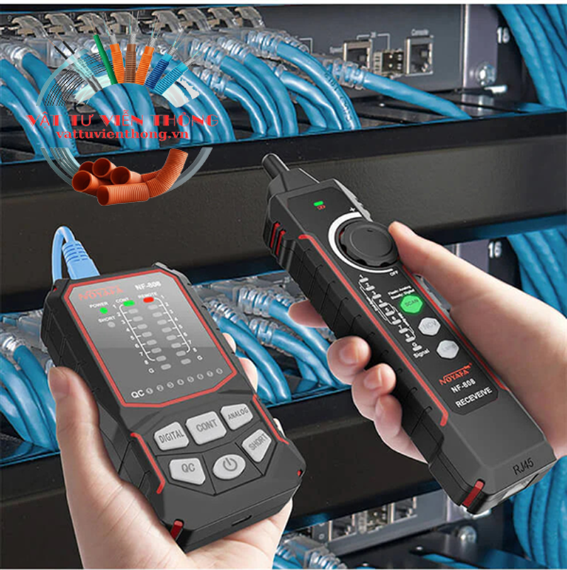 Máy test mạng Noyafa NF-808 - Máy test cáp mạng RJ45,RJ11 - Vật tư viễn ...